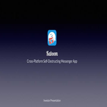 Presenting Kaboom | PDF