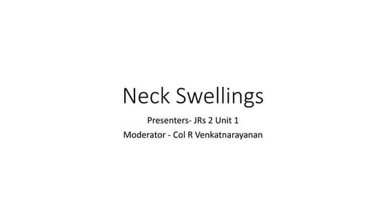 Anterior neck swelling with its differential diagnosis | PPT