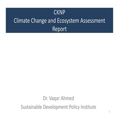 Climate Change and Ecosystem Assessment | PPTX