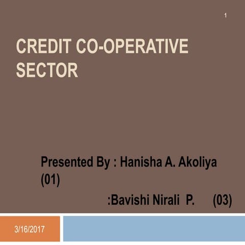 credit co operative | PPTX