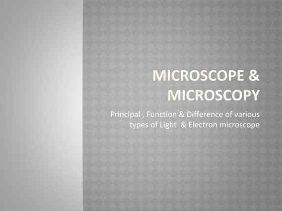 photomicrography and microphotography.pptx | Photography | Arts and Crafts