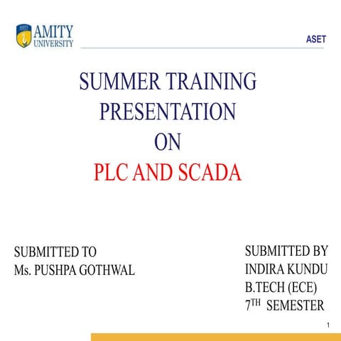 plc and scada presentation | PPTX