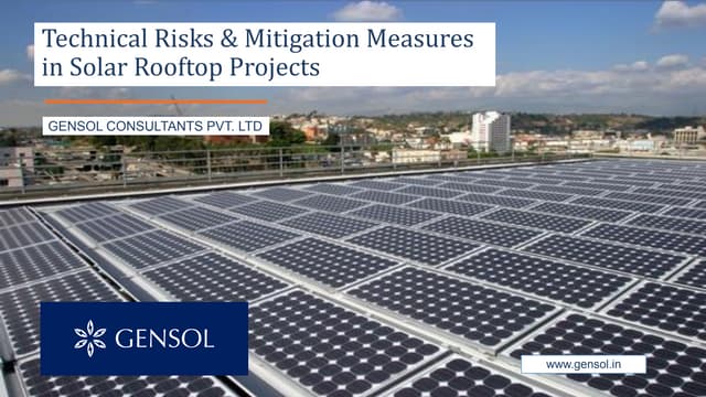 1 MW solar Power plant project Scheduling and Tracking | PPTX