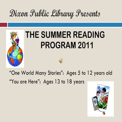 Dixon Public Library Summer Reading Program | PPT