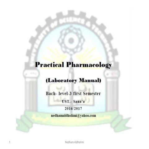 final practical for pharmacy students and medication | PPTX