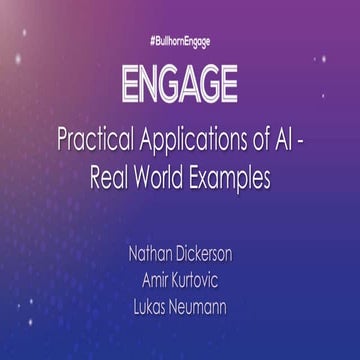 Practical Applications of AI: Real World Examples | PPT