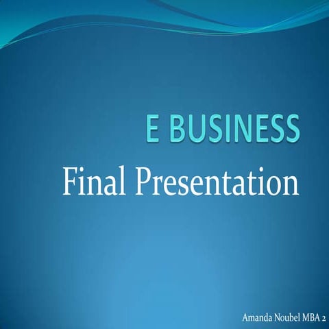 Final presentation | PPT