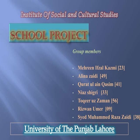 School Project | PPTX