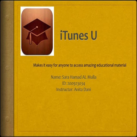 iTunes U Final presentation | PPTX