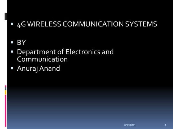 4G Technology | PPT