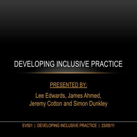 Inclusive Practice | PPTX | Special Education | Education