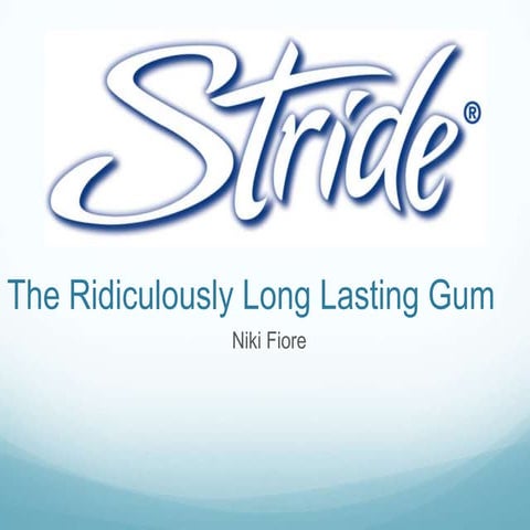 Stride Gum Digital Marketing Campaign | PPTX