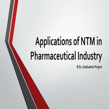Applications of Non Traditional Machining (NTM) in Pharmaceutical ...