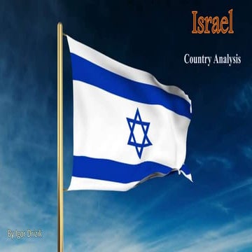Israel - Country Analysis | PPTX