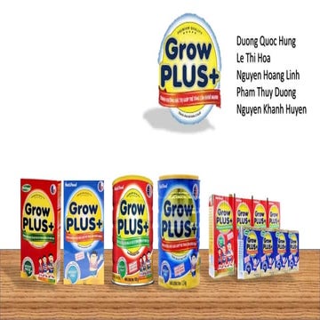 Marketing Plan for Nutifood Grow Plus+ | PPTX