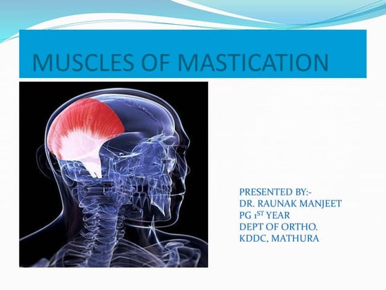 Muscles of mastication & TMJ Dr.N.Mugunthan | PDF