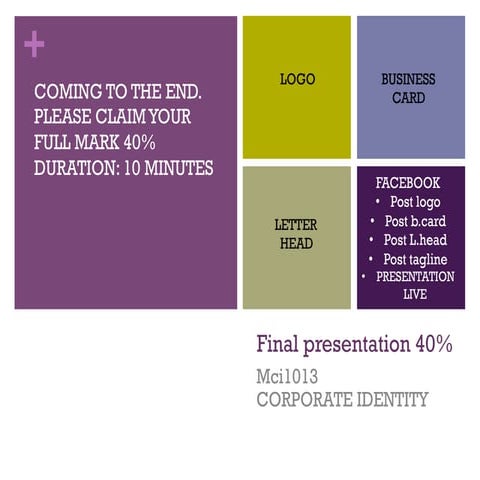 Corporate Identity - Final Presentation Strategy | PPT