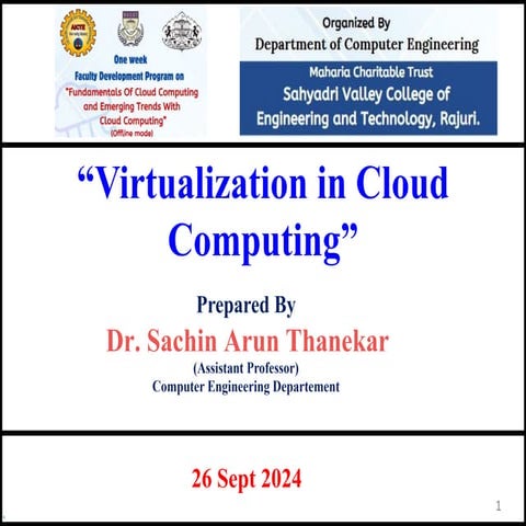 Virtualization in cloud computing | PPTX