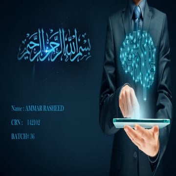 ROLE OF AI IN ACCOUNTING PROFESSION BY AMMAR RASHEED | PPT