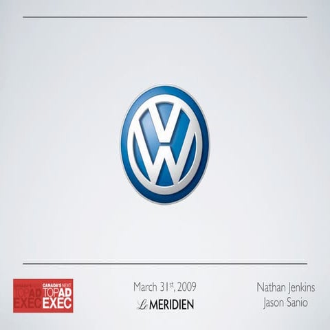 Canada's Next Top Ad Exec VW Pitch | KEY