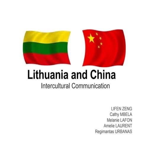Lithuania and China. Intercultural communication | PPT