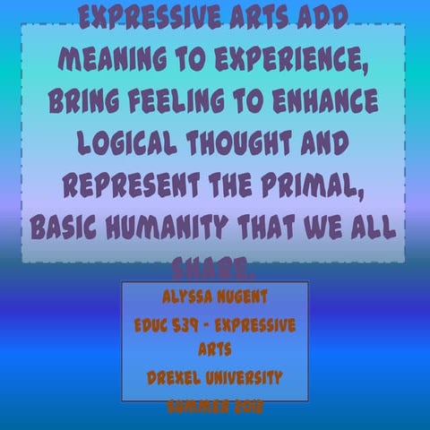 Expressive Arts | PPTX
