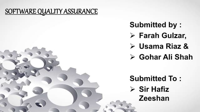 Sqa Testingpptx Standardized Testing Educational Assessment