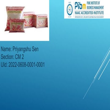 Supply Chain Management of Amul; Distribution network of Amul | PPTX