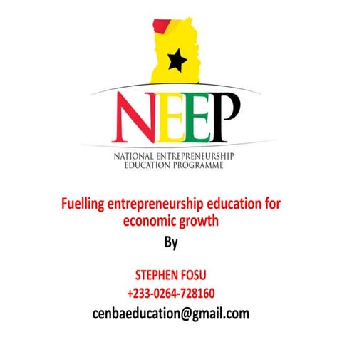 National Entreprneurship Education Program (NEEP) | PPTX