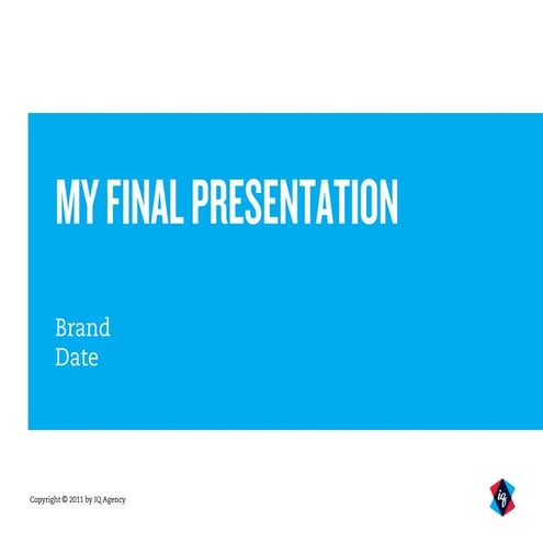 Final presentation template | PPT