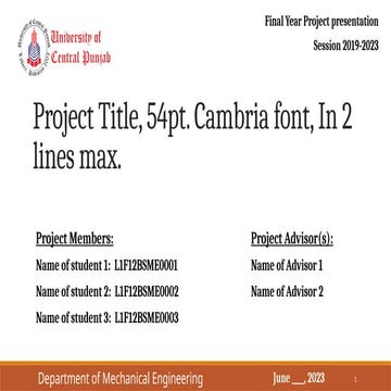 Final Presentation template fydpbproject.pptx
