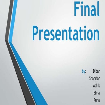Final presention | PPT