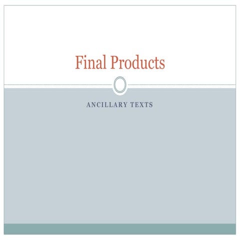 Final products | PPTX