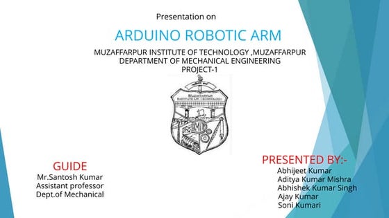 Robot arm ppt | PPTX