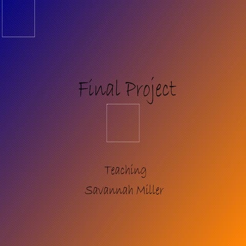 Final project | PPT