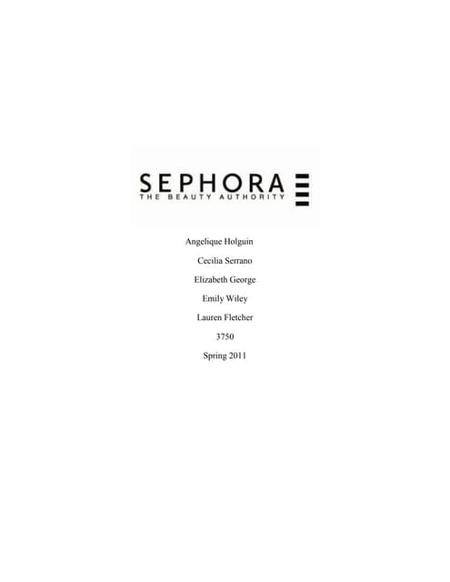 Sephora - Build your beauty | PPT