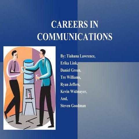 Careers in Communications | PPT