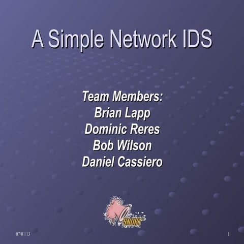 A Simple Network IDS | PPT