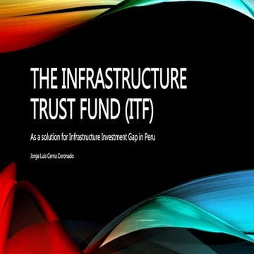 The Infrastructure Trust Fund | PPTX