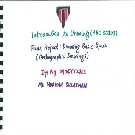 Final Project: Basic Drawing Space (Orthographic Drawings) | PPT
