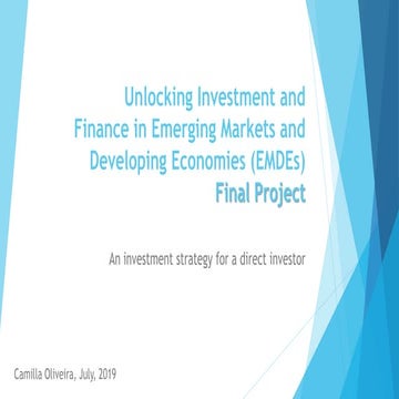 Unlocking Investment and Finance in Emerging Markets and Developing ...