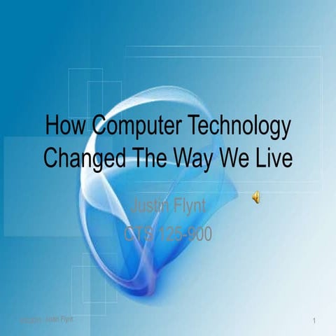 How technology has changed our lives | PPTX