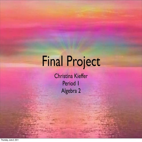 Final project algebra 2 | PPT