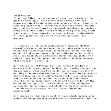 Final ProjectBe sure to follow the instructions for each step as.docx