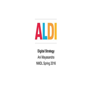 ALDI: Digital Strategy | PPT