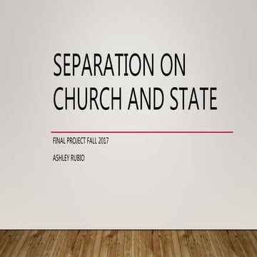 separation on Church and State | PPTX