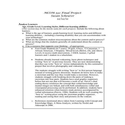 Photography Lesson Plan | DOCX