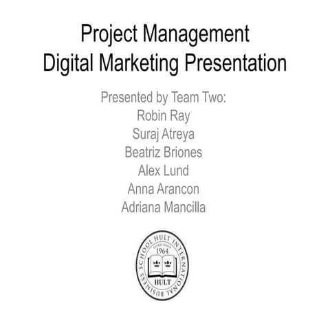 Final Group Presentation for Project Management | PPTX