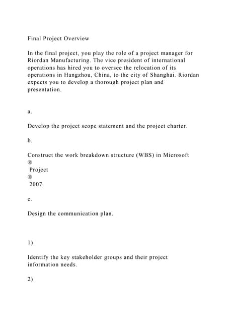 Final Presentation – Interpersonal Communication, Managing Conflict,.docx