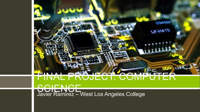 Computer Science Pptx Computing Technology And Computing